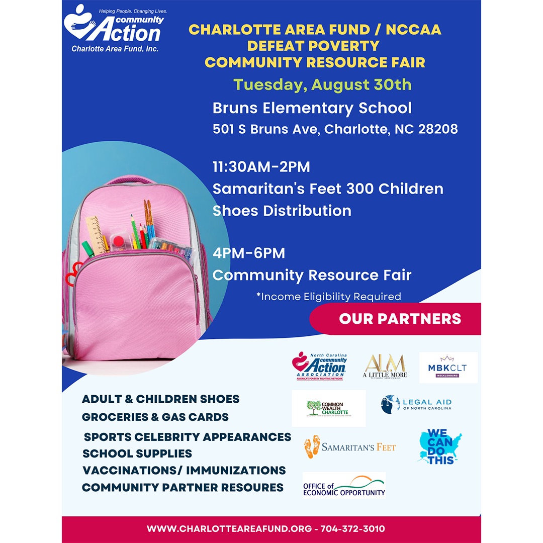 Charlotte Area Fund - NCCAA | Defeat Poverty Community Resource Fair - CAF